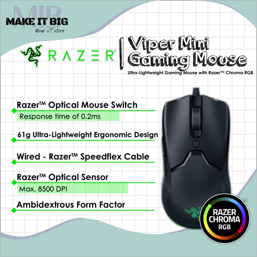 Jual Razer Mouse Viper Mini | Shopee Indonesia