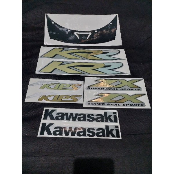 Jual Striping kawasaki ninja KRR ZX OLD CBU 150 Silver set | Shopee ...