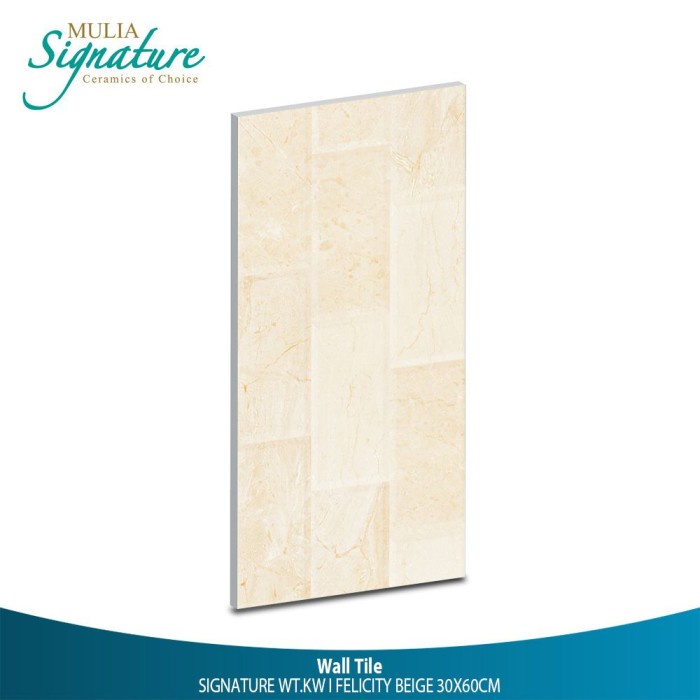 Jual KERAMIK DINDING 30X60 FELICITY BEIGE GLOSSY - MULIA TILE | Shopee ...