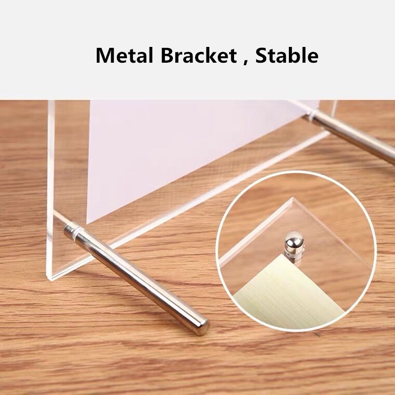 Jual 【Ukuran A4】Stand Layar Akrilik/Bingkai Foto Akrilik/Sign Holder ...