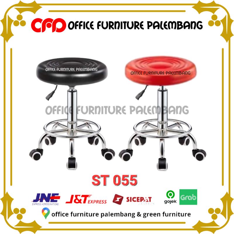 Jual kursi salon ST 055 kursi lab kursi putar stool hidrolik | Shopee ...