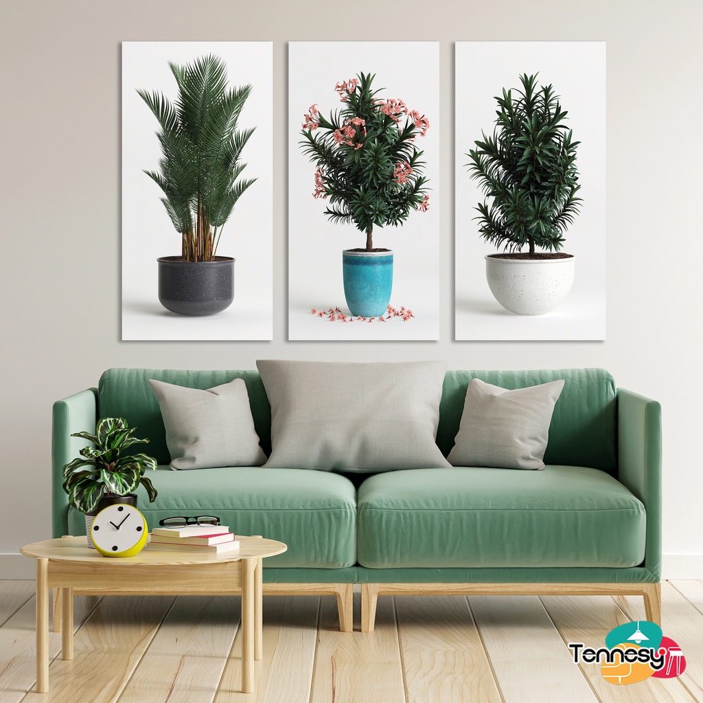 Jual TENNESY HIASAN DINDING TANAMAN POHON BOTANICAL MINIMALIS 15x30CM ...