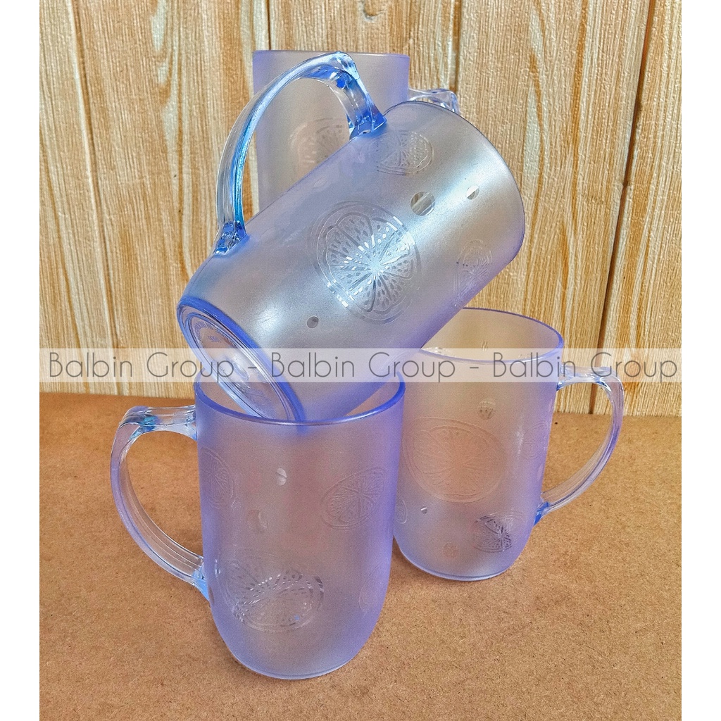 Jual SATU BOX ISI 6 PCS GELAS GAGANG UKURAN 400.ML BAHAN PLASTIK TAHAN ...