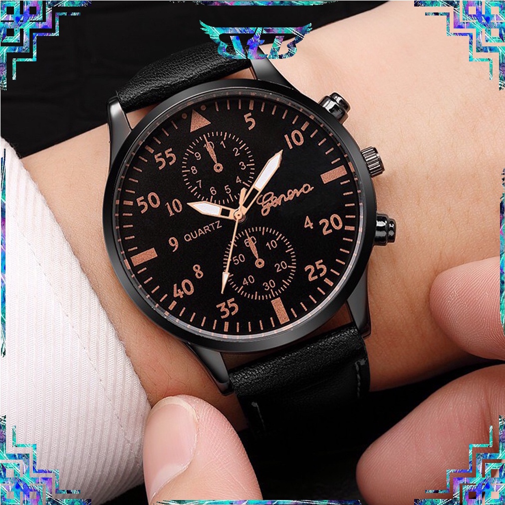 Jual Jam Tangan QUARTZ GENEVA 2 TITIK -Jam Tangan Analog Fashion Unisex ...