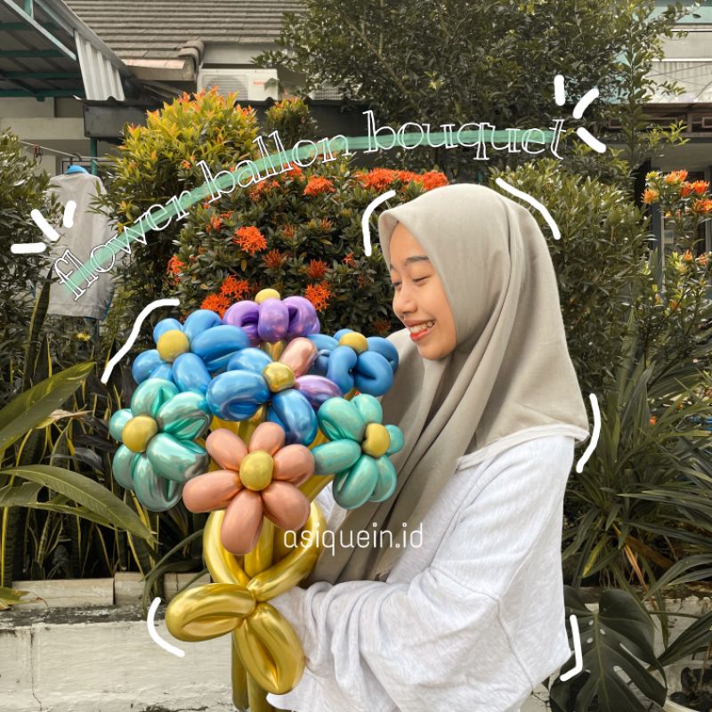 Jual BUKET BUNGA BALON / FLOWER BALLON BOUQUET | Shopee Indonesia