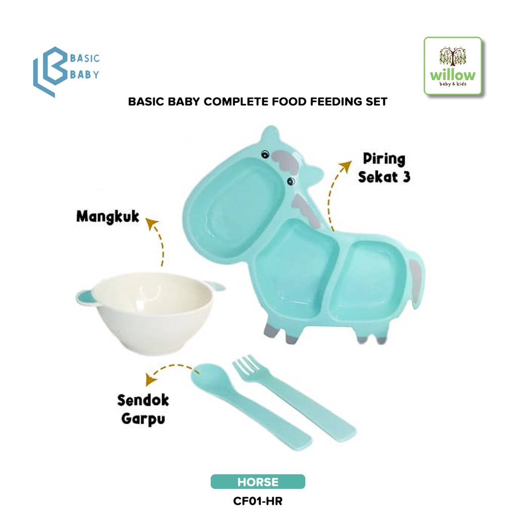 Jual Alat Makan Bayi - Basic Baby Complete Food Feeding Set | Shopee ...