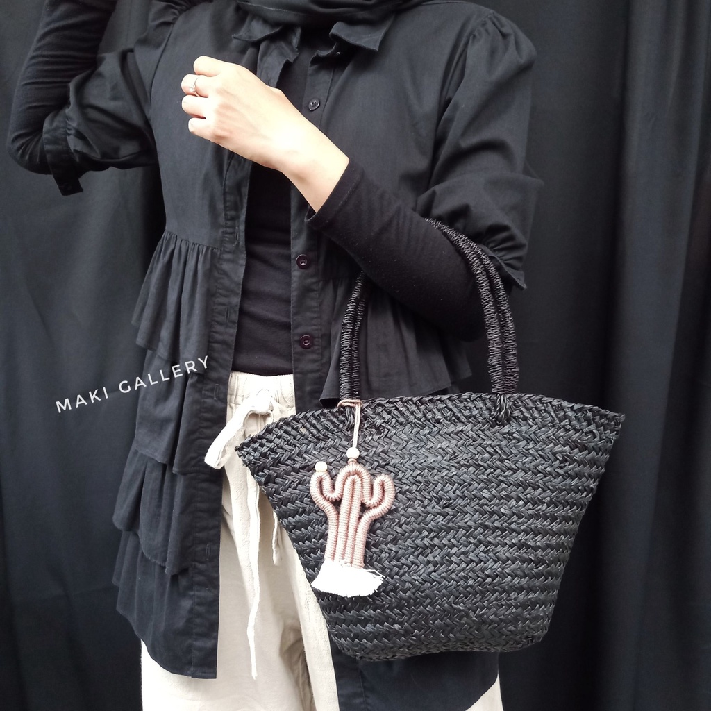 Jual Tas Anyaman Pandan Mendong Kerajinan Anyam Khas Bali Etnik Wanita ...