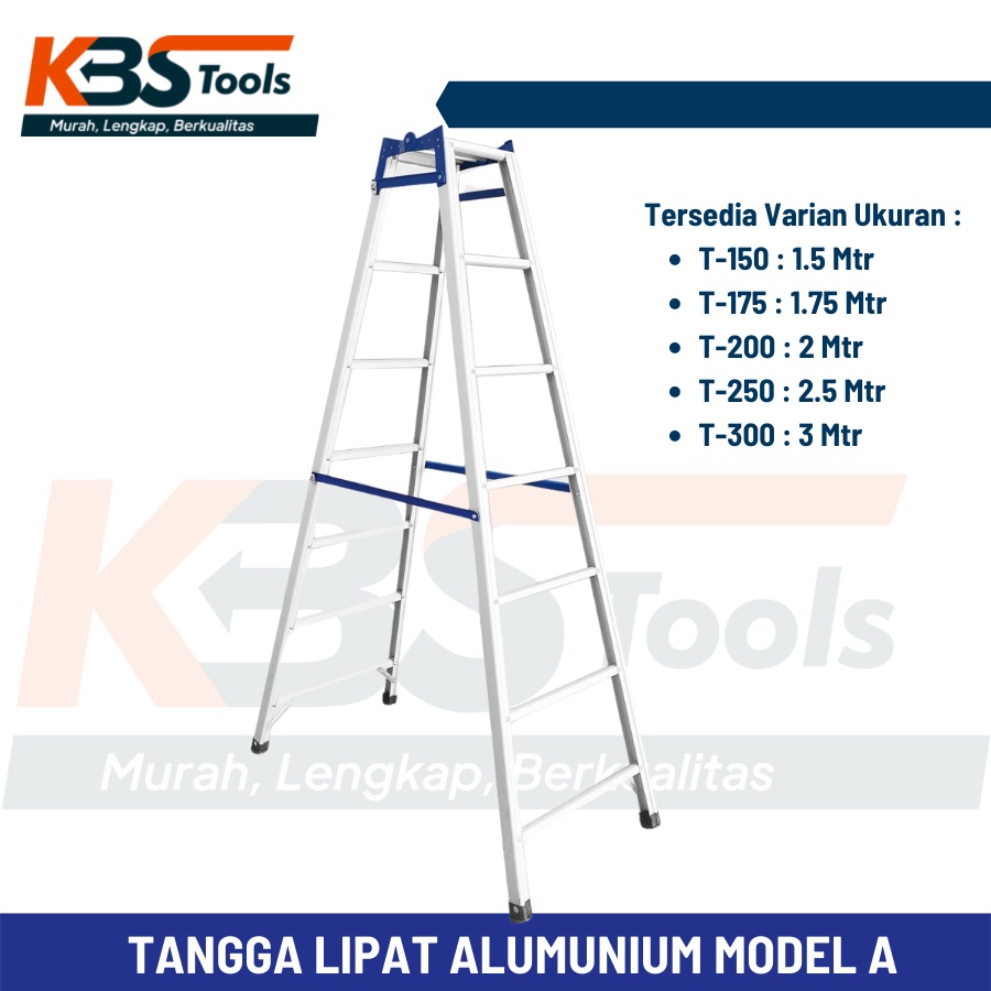 Jual Tangga Lipat Aluminium 2 Meter - Tangga 7 Step High Quality ...