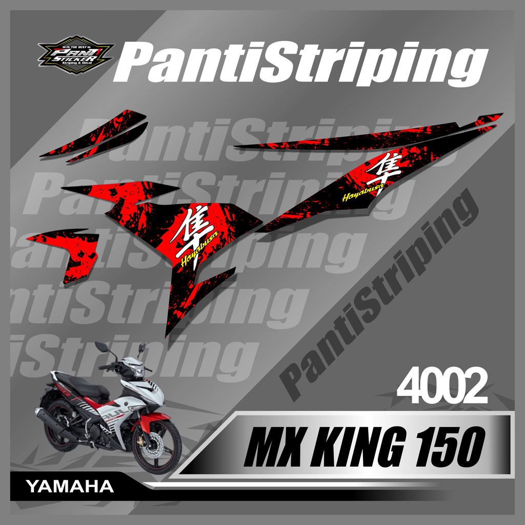 Jual 4002 Sticker Striping HAYABUSA VARIASI Motor MX KING 150 VARIASI ...