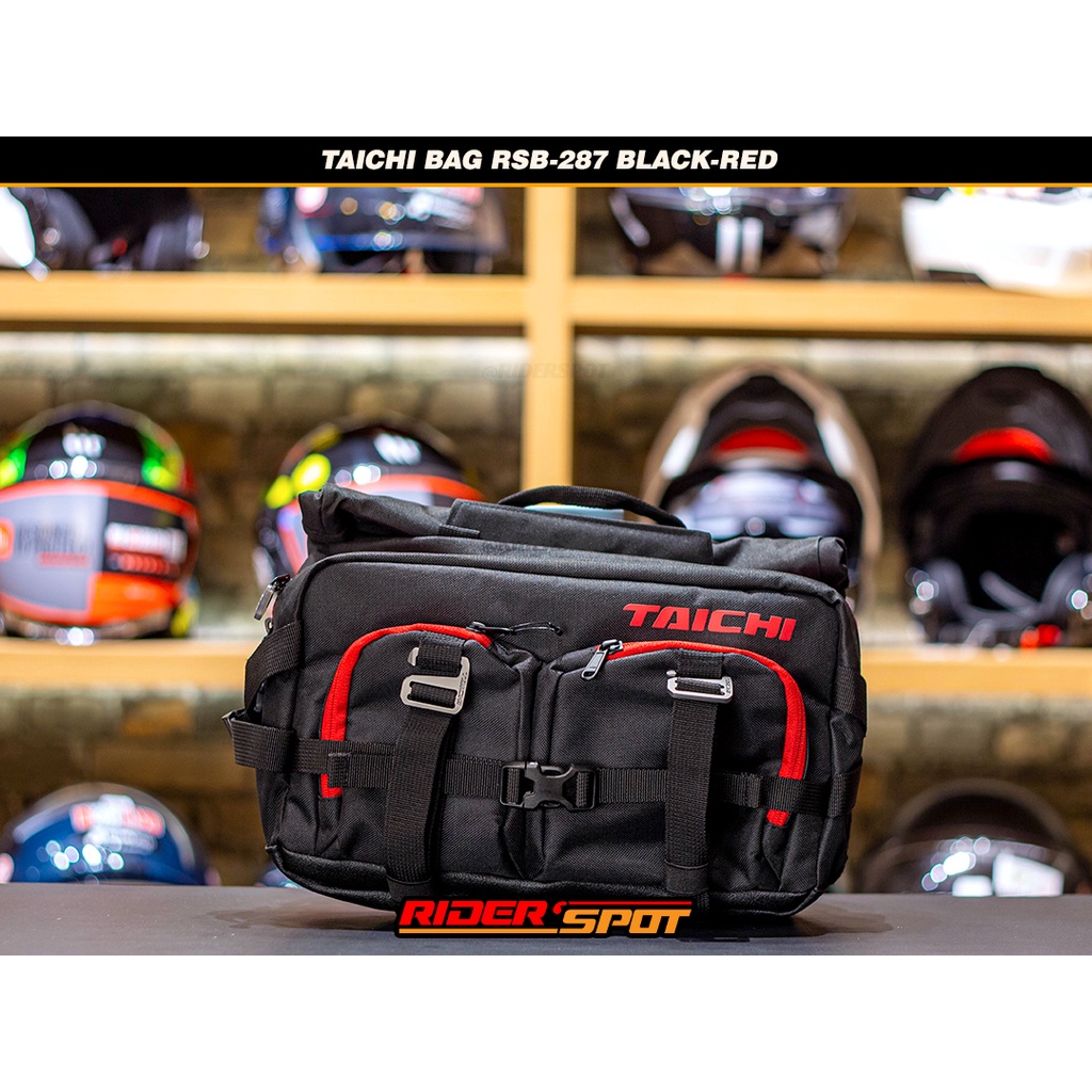 Jual RS Taichi Backpack RSB-287 Black Red Waterproof Tas Ransel ...