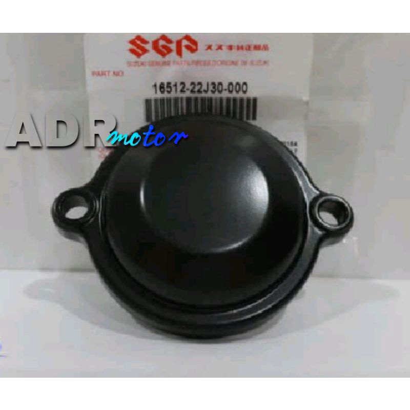 Jual tutup filter oli mesin satria Fu injeksi gsx 150 warna hitam original sgp | Shopee Indonesia