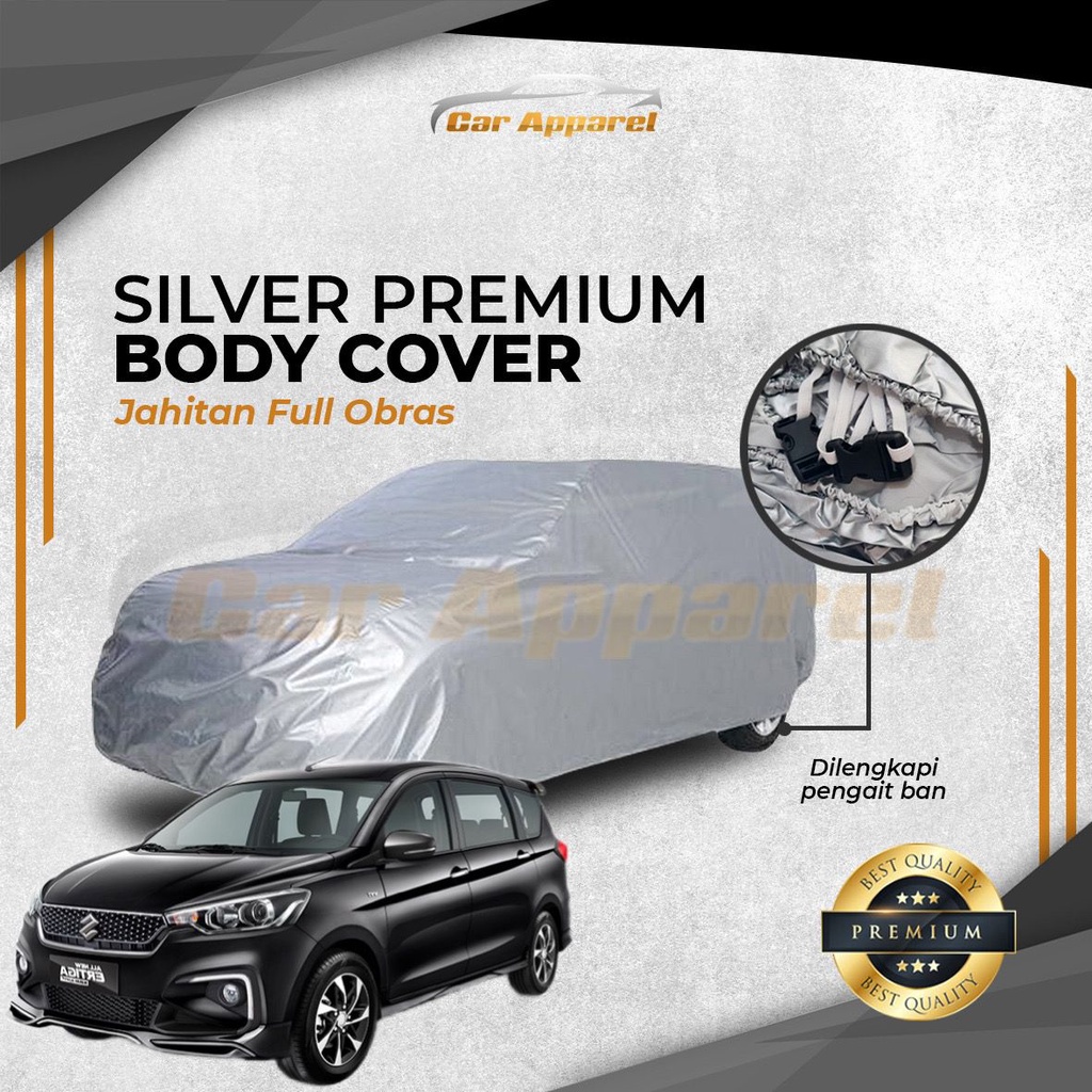 Jual BODY COVER NEW ERTIGA GEN2 2018-2022 PREMIUM SILVER PENUTUP MOBIL ...