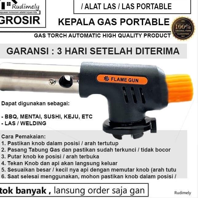 Jual [42] Portable Gas Torch / BBQ Blow Torch / Flame Gun / Korek/GAS ...