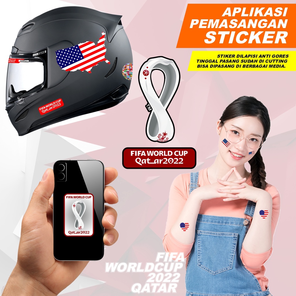 Jual Sticker Piala Dunia 2022 Sticker Peserta Piala Dunia Sticker Piala ...