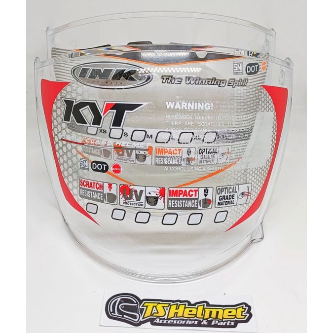 Jual visor Kaca Helm KYT Kyoto INK Dynamic Original Dan Rachet | Shopee ...