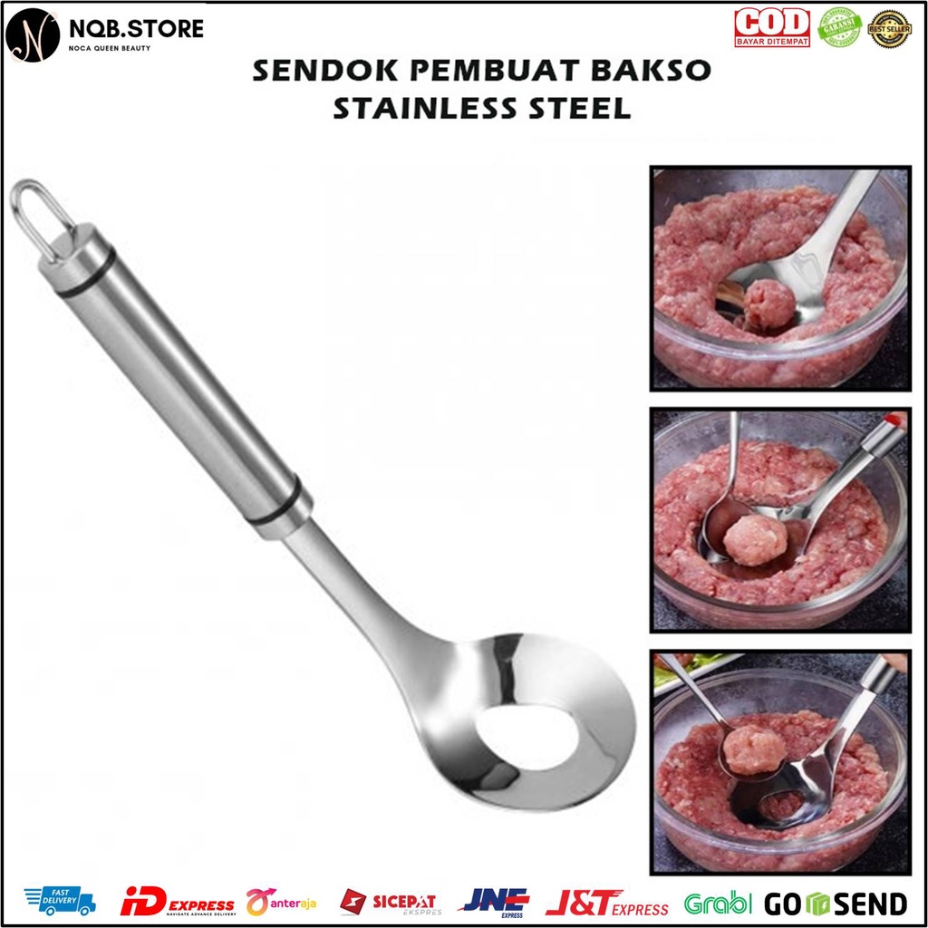 Jual NQB - Sendok Pembuat Pentol Bakso Stainless Steel Mini Alat ...