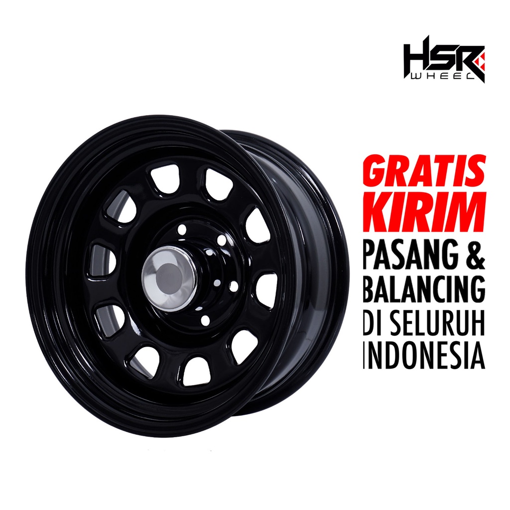 Jual Velg Mobil Ring 16 HSR MOKUPO R16X8 PCD H6X139,7 ET-25 BLACK | Shopee Indonesia