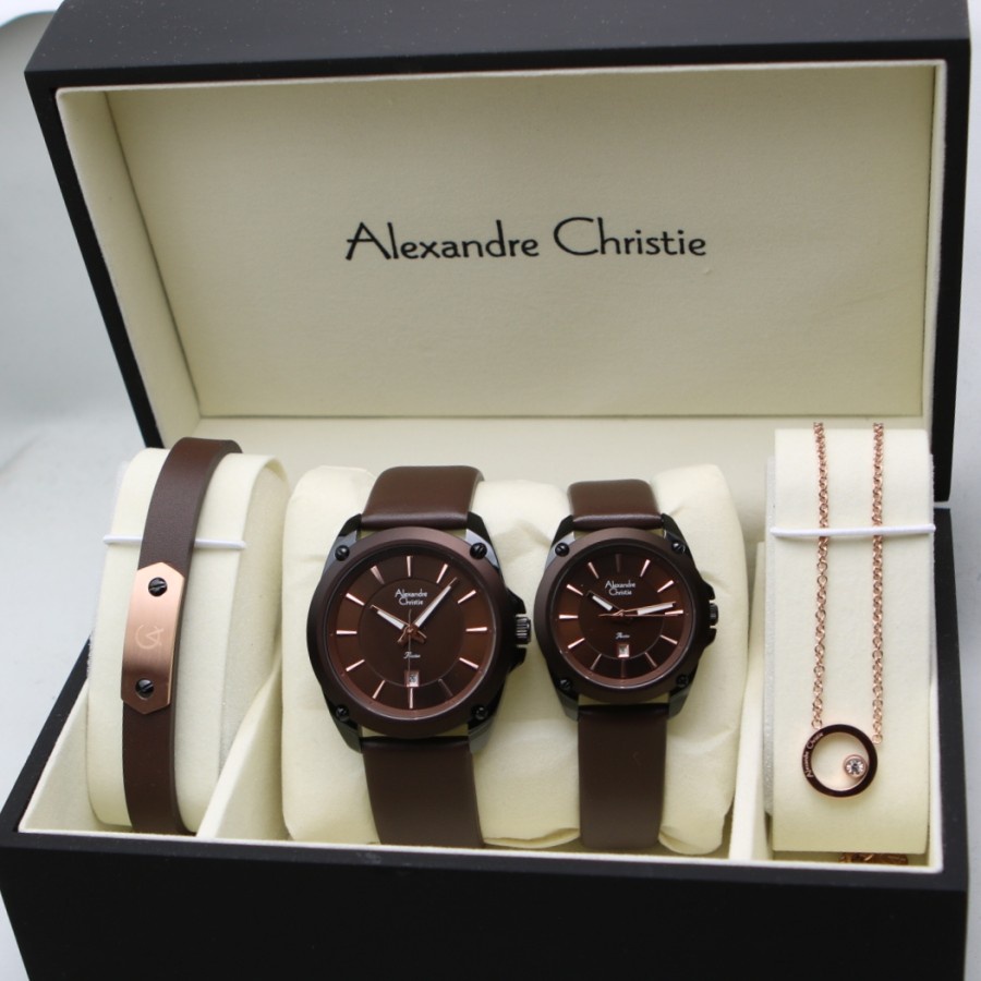 Jual ORIGINAL Jam Tangan Couple Pasangan Alexandre Christie AC 8651 / AC8651 / AC 8664 / AC8664 ...