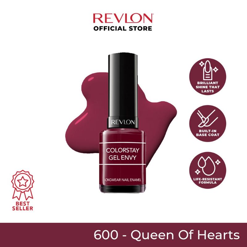 Jual Revlon Colorstay Gel Envy 600 Queen of Hearts Cat Kuku Kutek Kutex ...