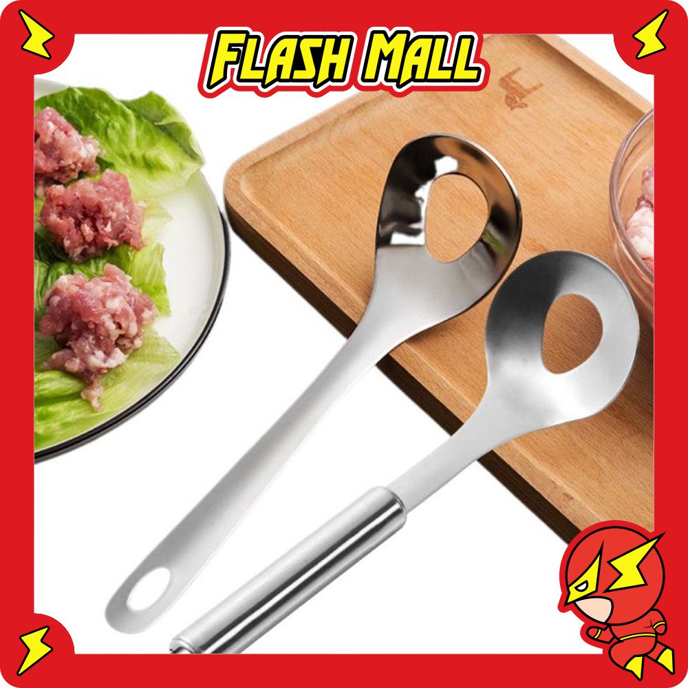 Jual FLASHmall Alat Cetakan Bakso / Sendok Pembuat Bakso Stainless ...
