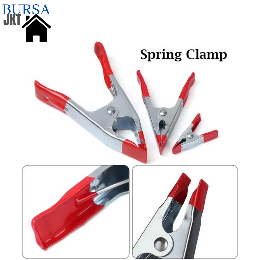 Jual SPRING CLAMP BESI JEPIT KAYU UJUNG KARET ANTI SLIP 4 6 7 9 INCH ...