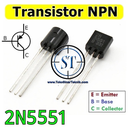 Jual Transistor 2N 5551 NPN TO-92 2N5551 150V 600mA Amplifier High ...