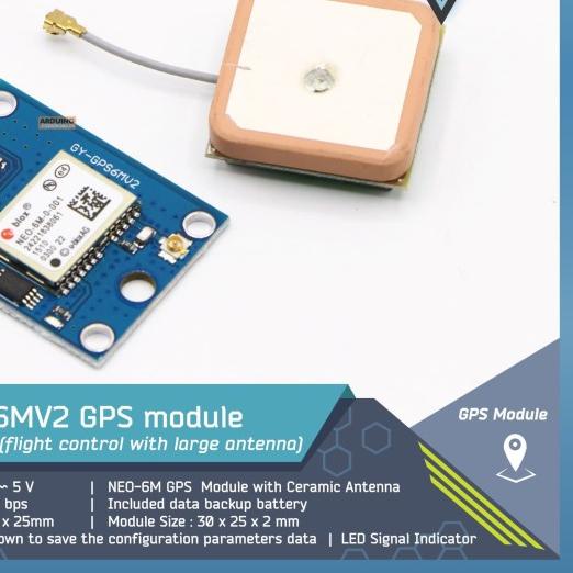 Jual GY-NEO6MV2 GPS Sensor Module | Arduino Raspberry pi | Shopee Indonesia