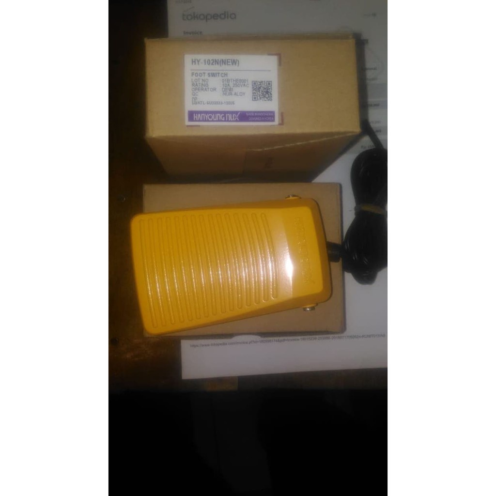 Jual Foot Switch Hanyoung - HY-102N 10A 250 V AC | Shopee Indonesia