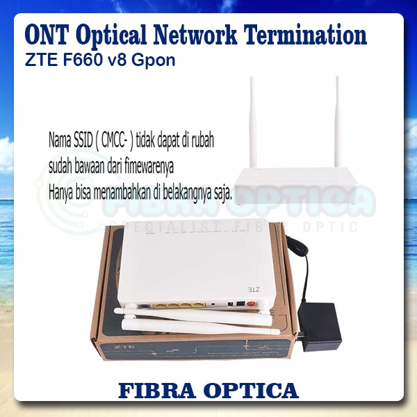 Jual ONT ZTE F660 v8 Gpon ONT WiFi | GPON ONU ZTE F660 V8.0 FTTH | Shopee Indonesia