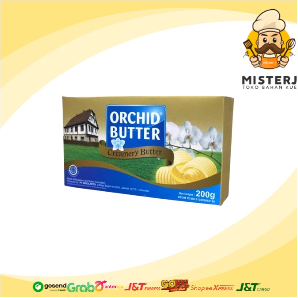 Jual Orchid Butter & Margarine Unsalted 200gr + ES BATU | Orchid Butter ...
