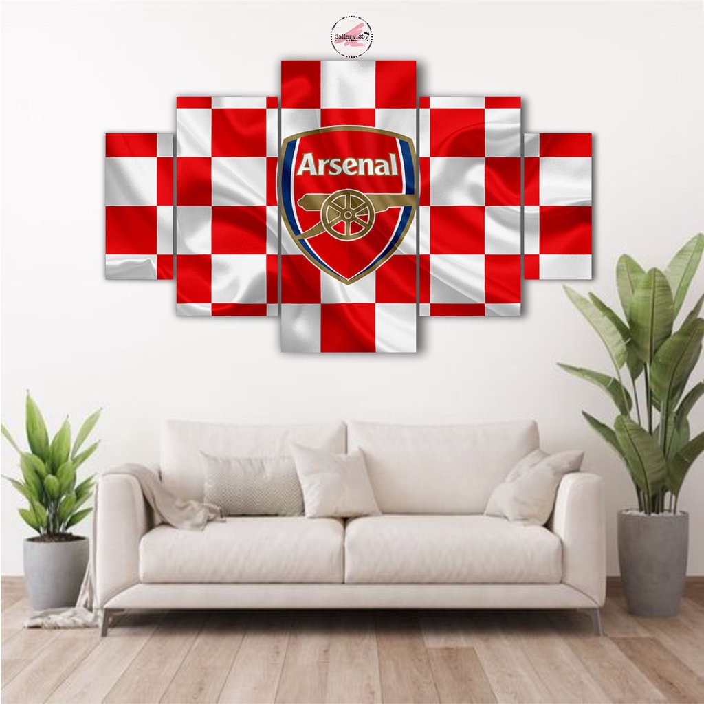Jual COD 1 Set Pajangan Dinding Hiasan dinding ARSENAL FC Poster Kayu ...