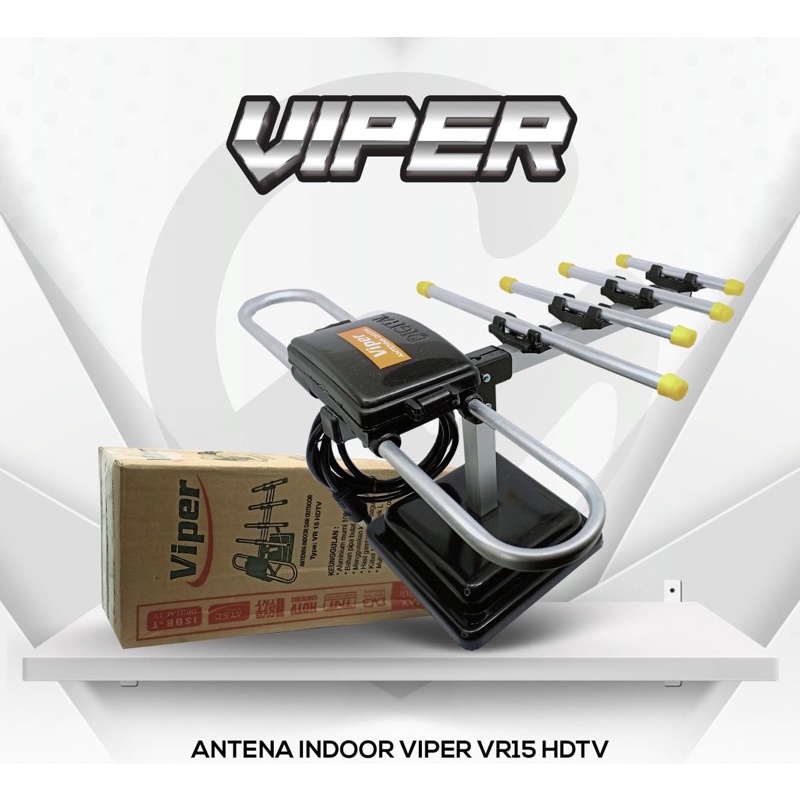 Jual ANTENA INDOOR (dalam ruangan) DIGITAL HDTV TIPE VR15 MERK VIPER ...
