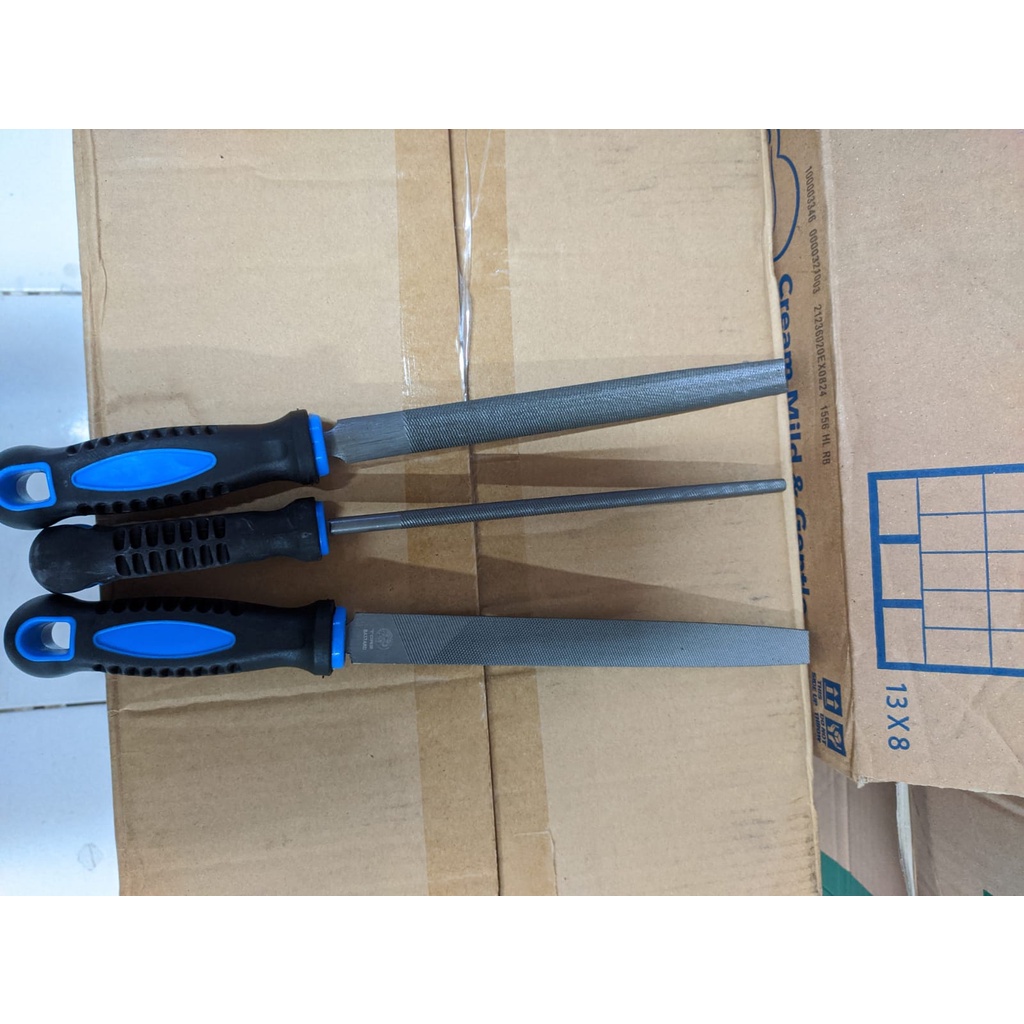 Jual TORA Kikir Flat Gagang Karet - Kikir Besi 8 Inch Tora kikir bulat ...