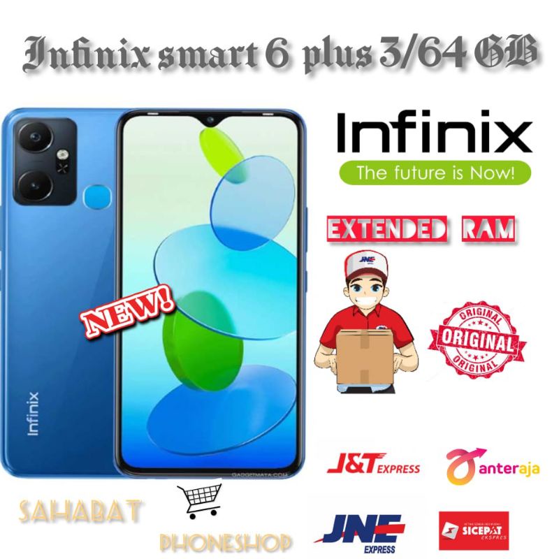Jual INFINIX SMART 6 PLUS 3/64 GB (RAM 3 GB + 3GB EXTENDED RAM ...