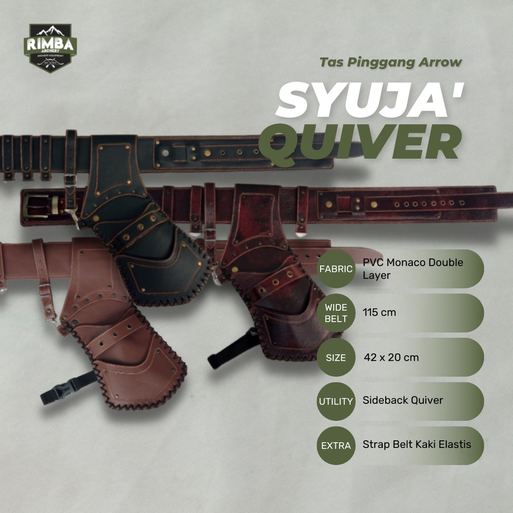 Jual Syuja' Quiver / Side Quiver / Quiver Horsebow / Tas Pinggang Arrow ...