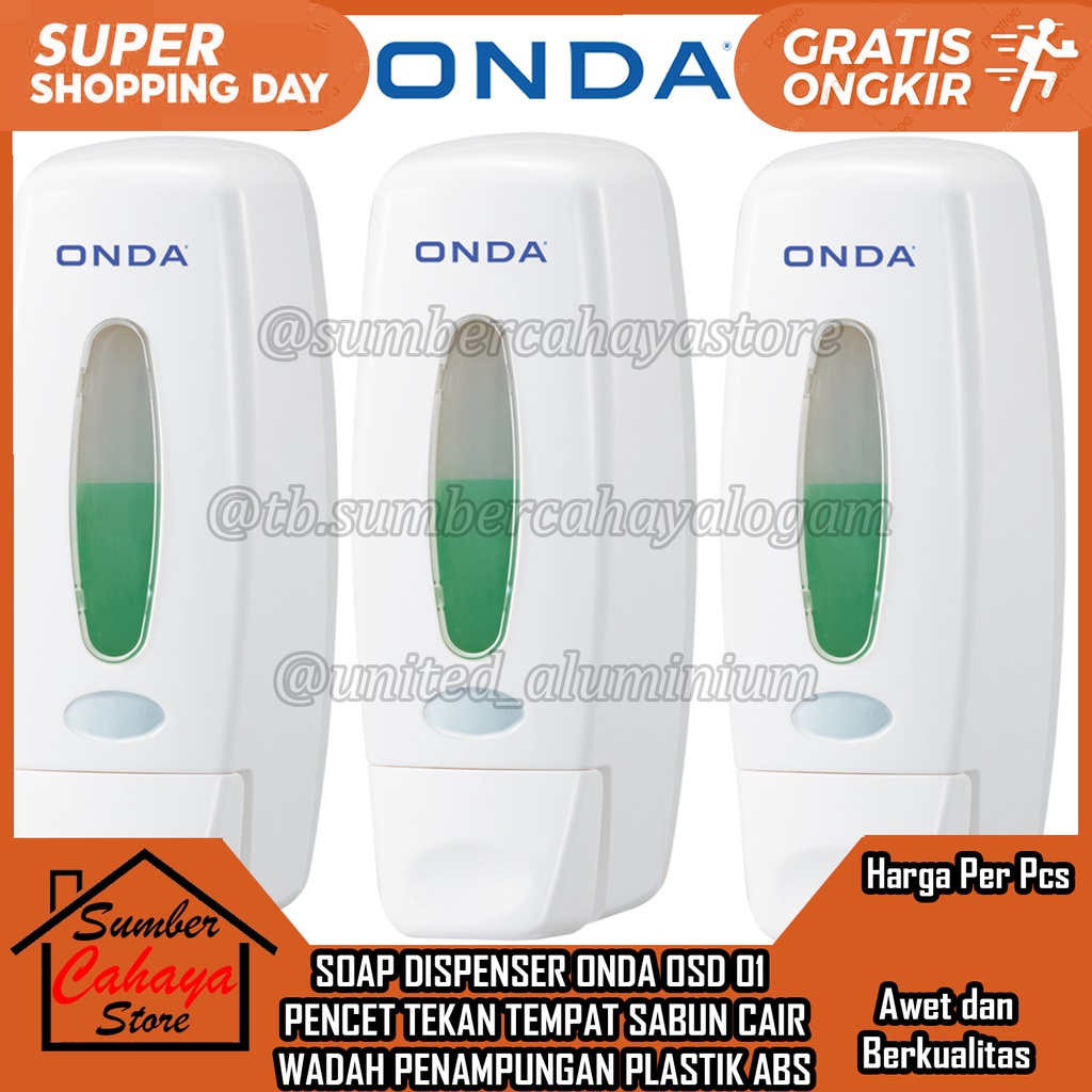 Jual Onda Soap Dispenser Osd 01 Pencet Tekan Tempat Sabun Cair Osd01 ...