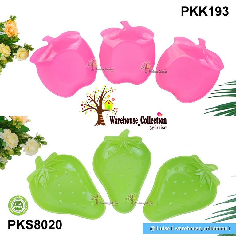 Jual DAPAT 3 PCS PIRING PLASTIK LUCU / PIRING KUE SNACK / PIRING ...
