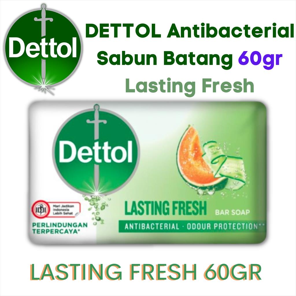 Jual Dettol Lasting Fresh Anti Bakteri Sabun Batang 60g | Shopee Indonesia