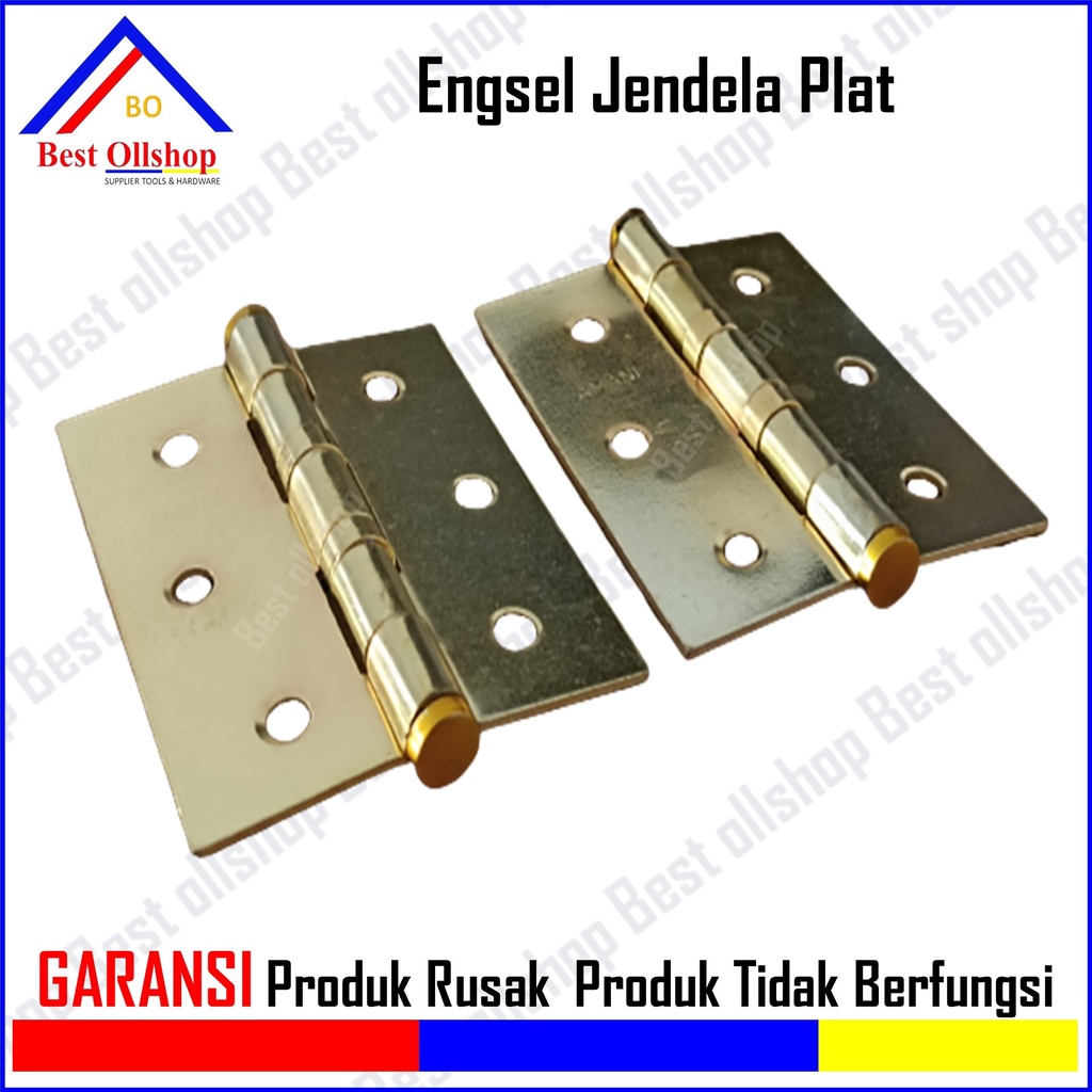 Jual Engsel pintu / Engsel jendela plat 3 inch Putih / Engsel Pintu ...