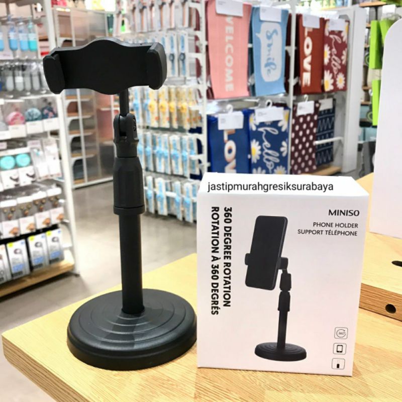 Jual DESKTOP PHONE HOLDER MINISO TEMPAT HP MINISO | Shopee Indonesia