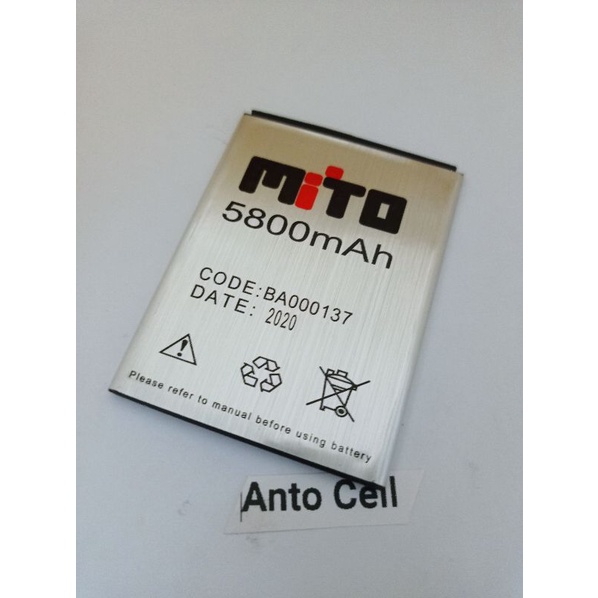 Jual Baterai batre mito A62 fantasy note BA00137 BA-00137 original battery hp | Shopee Indonesia