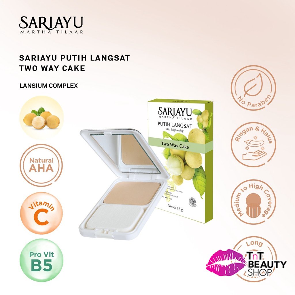 Jual Sariayu Putih Langsat Two Way Cake - Energizing Aromatic New 13gr | Sari Ayu - TnT Beauty ...
