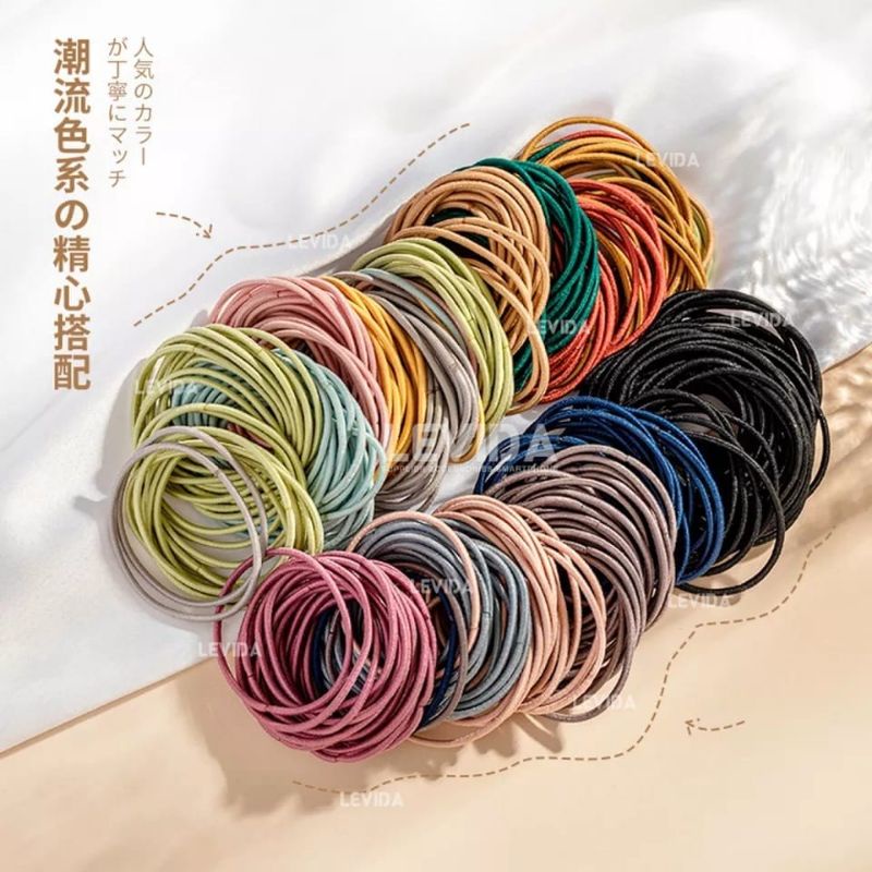 Jual LVD - 100pcs Ikat Rambut polos Elastis Gaya Korea / Kunciran ...