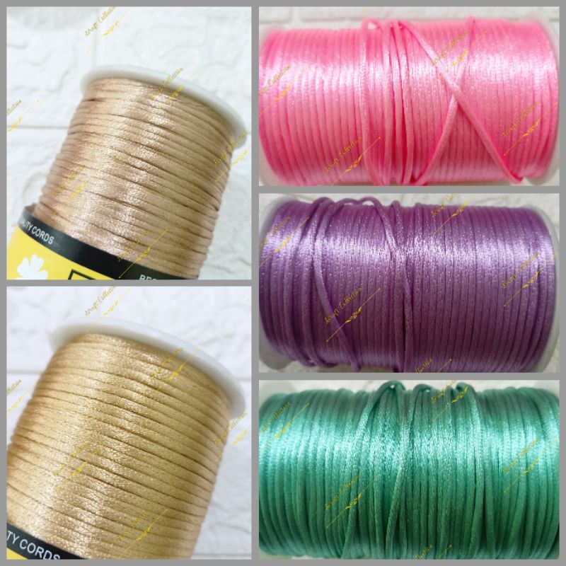 Jual Tali Cina / Tali Satin 2mm Warna Meteran | Shopee Indonesia