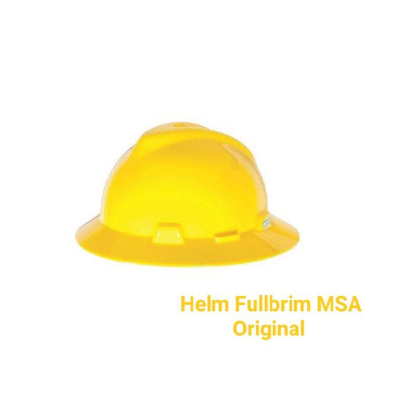 Jual Helm Safety MSA Fullbrim Fastrack Original Warna Kuning - Safety ...