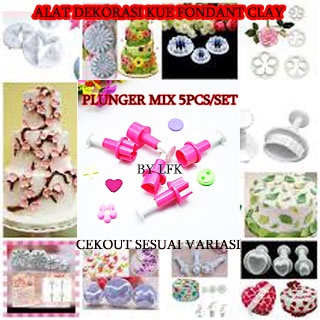 Jual PREMIUM IMPORT PLUNGER MIX CETAKAN PRESS EMBOSS NATAL BINTANG HATI ...