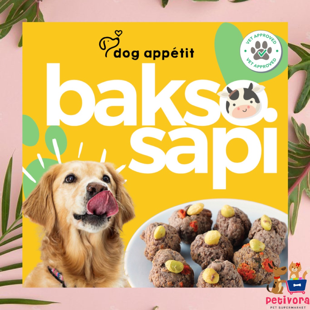 Jual DOG APPETIT STEAMED BEEF MEATBALL Bakso Sapi Snack Cemilan Anjing ...