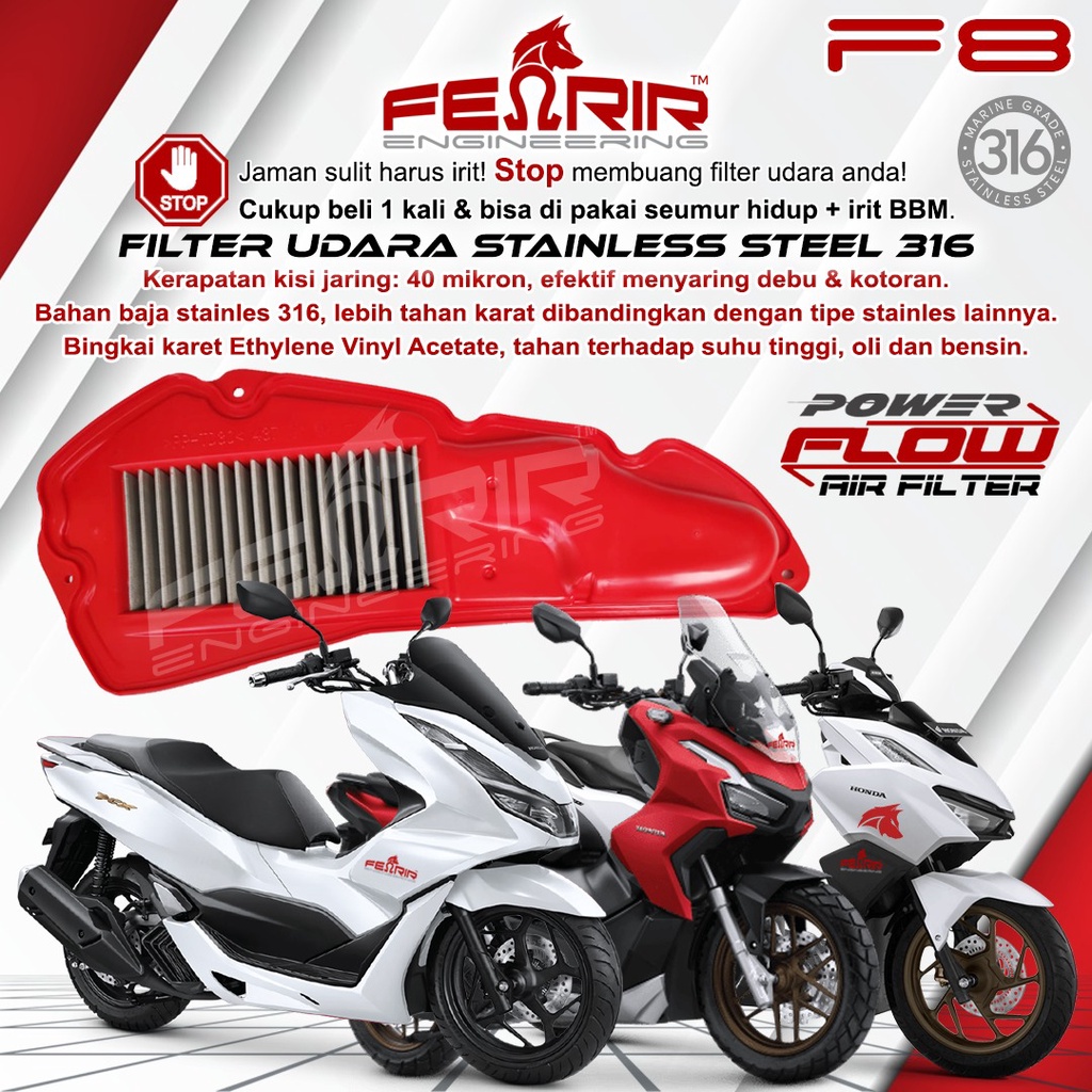 Jual Filter Udara PCX 160 / Vario 160 / ADV 160 / Stylo 160 - Filter ...