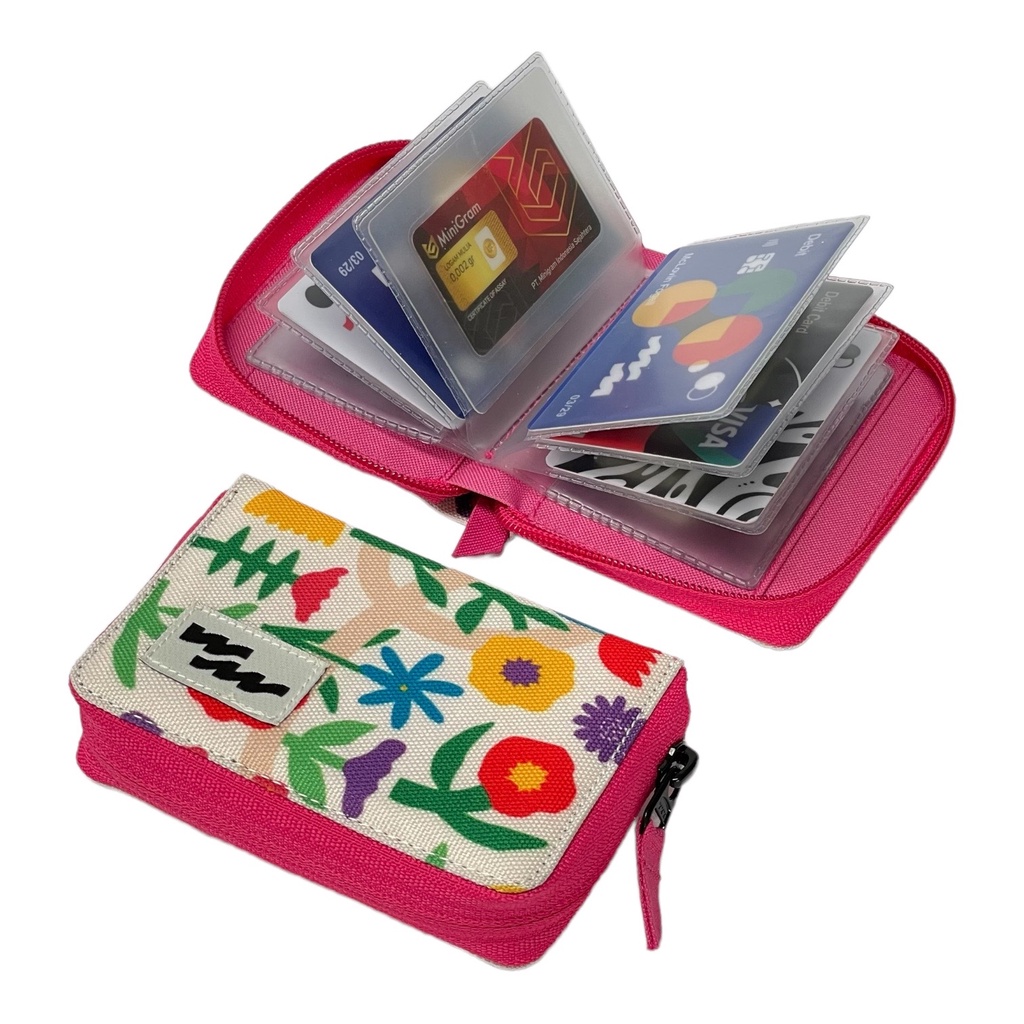 Jual Dompet Kartu Mika Resleting Card Holder Mini tempat ATM Emas Antam ...