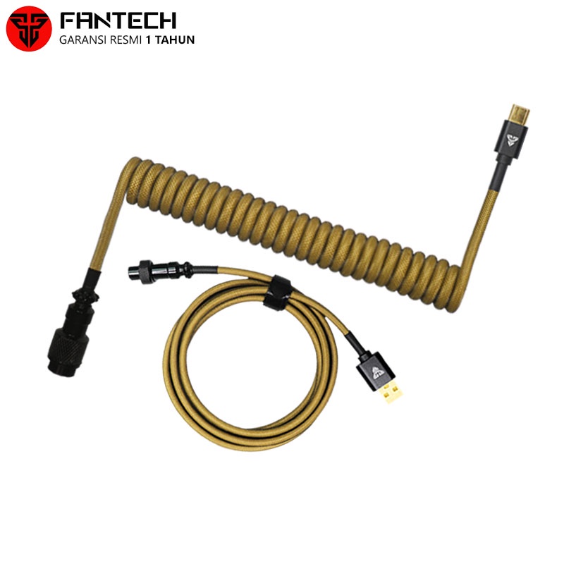 Jual Fantech Aviator AC701 Coiled Cable Type C for Keyboard Mechanical ...